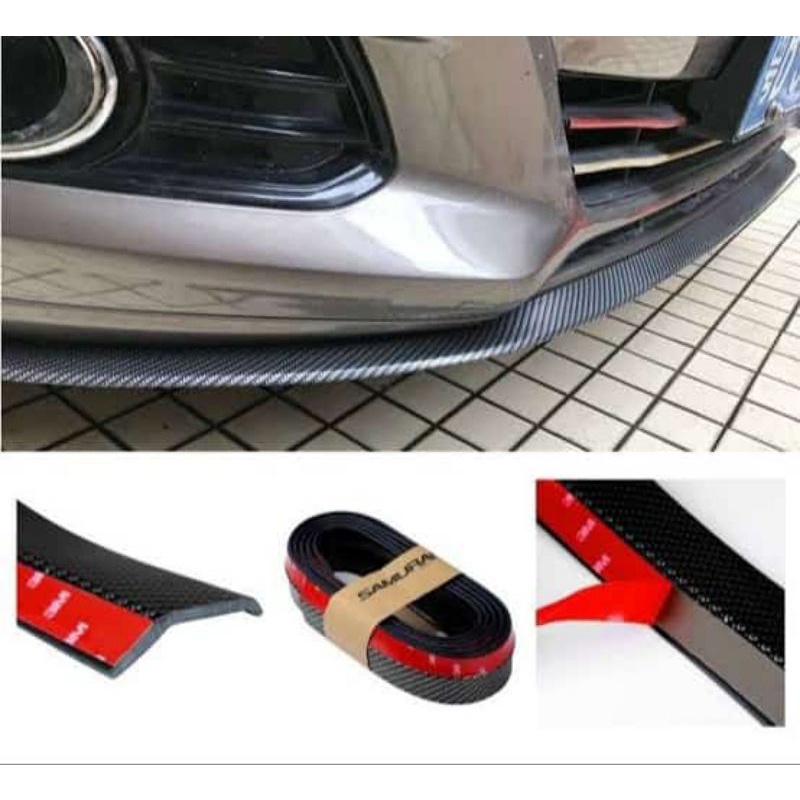 Jual samurai multi Deflektor mobil lips bumper depan carbon /duck tail ...