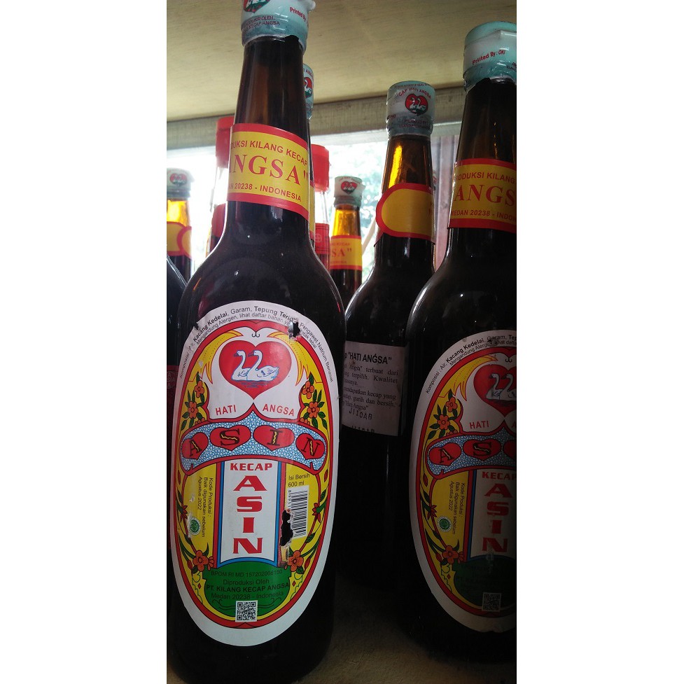 Jual Kecap Asin ANGSA Botol Kecap Asin Cap Hati Angsa 600ml | Shopee ...