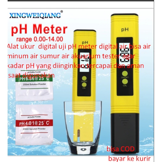 Jual Alat ukur digital uji pH meter digital air bisa air minum air ...