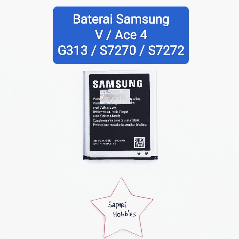 Jual Baterai Samsung G313 / Ace 4 / Galaxy V / S-7272 / S7270 | Shopee ...