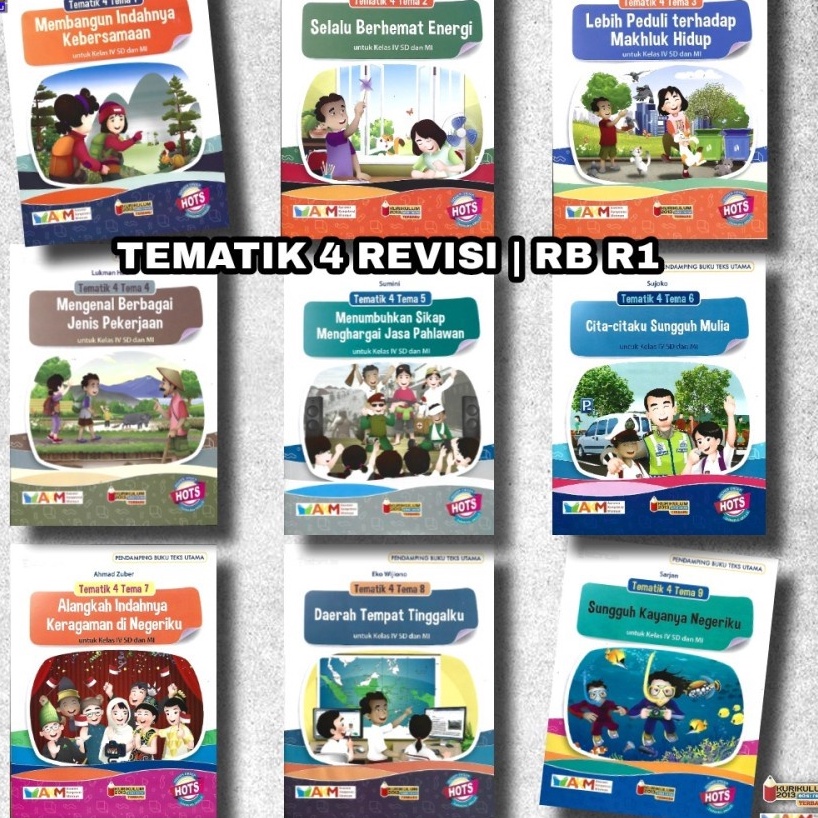 Jual BUKU TEMATIK SD KELAS 4 REVISI TEMA 1 2 3 4 5 6 7 8 9 AKM - HOTS PLATINUM | Shopee Indonesia