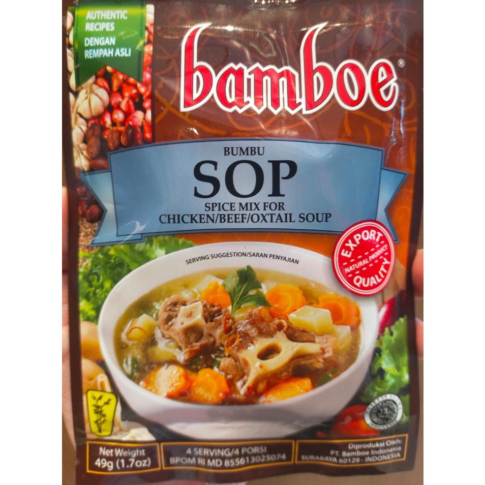 Jual BAMBOE BUMBU SOP 49 GR | Shopee Indonesia