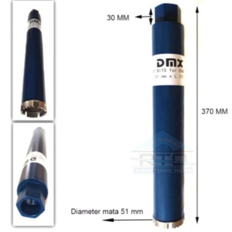 Jual Mata Bor Coring 3 Inch Mata Bor Beton, Aspal, Batu Diamond Core ...