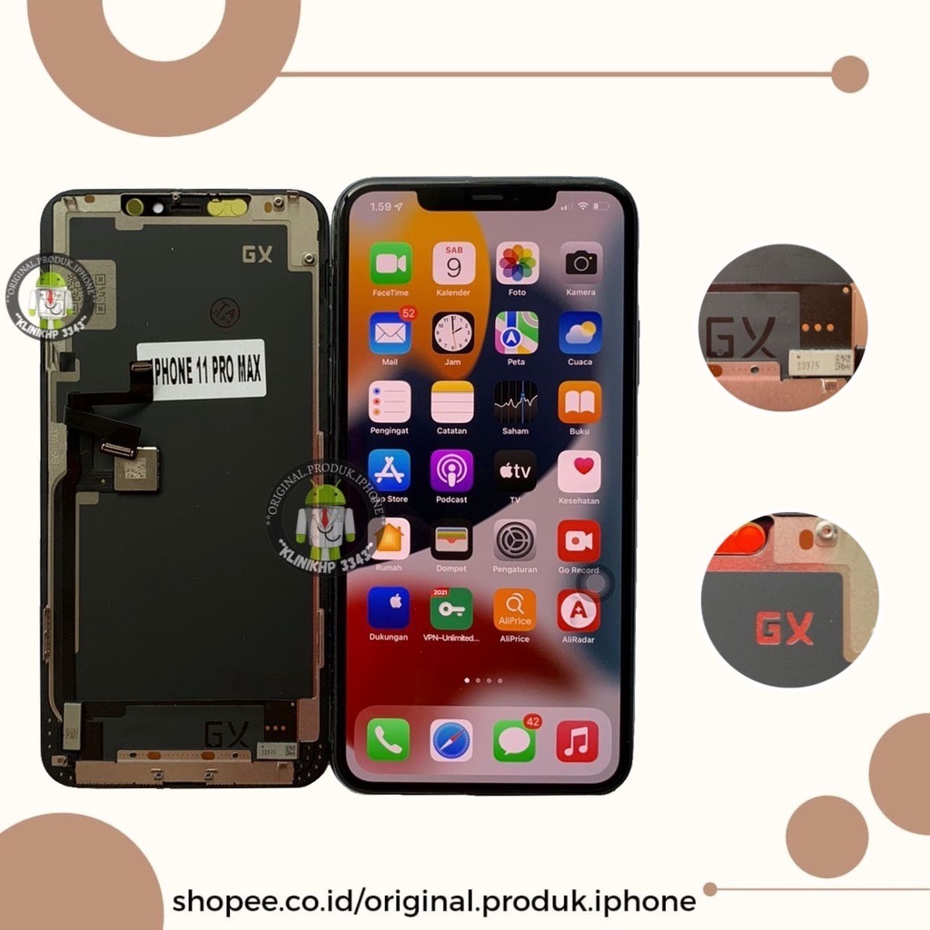 Jual LCD TOUCHSCREEN 11 PRO MAX OLED GX | Shopee Indonesia