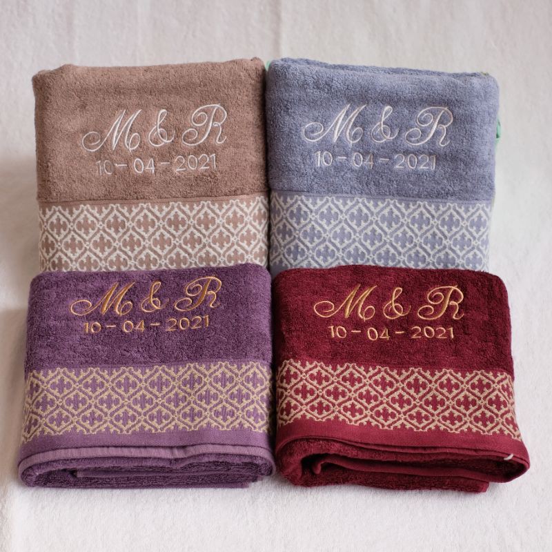 Jual Paket Souvenir acara / pernikahan / ultah / wedding handuk Bordir ...