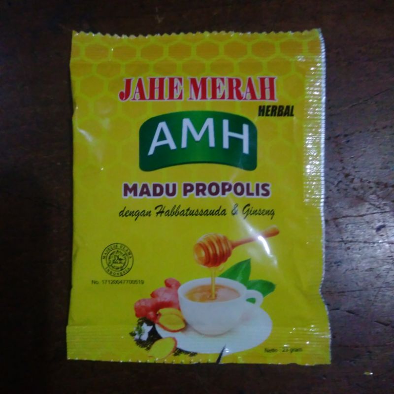 Jual jahe merah propolis amh original per sachet | Shopee Indonesia