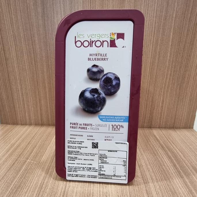 Jual Boiron Fruit PUREE Blueberry Myrtille 1kg Buah Bluberi Beku Frozen ...