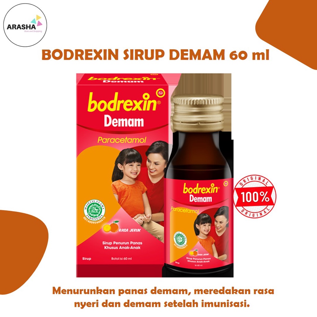 Jual BODREXIN DEMAM SIRUP 60 ML Obat Penurun Panas Anak, Demam, Sakit ...