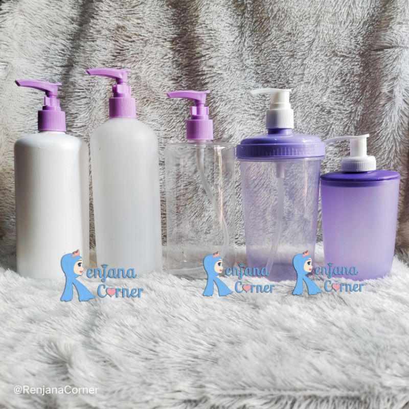 Jual Botol Sabun Cair Refill Pump Ungu Lilac Violet 500ml | Shopee ...