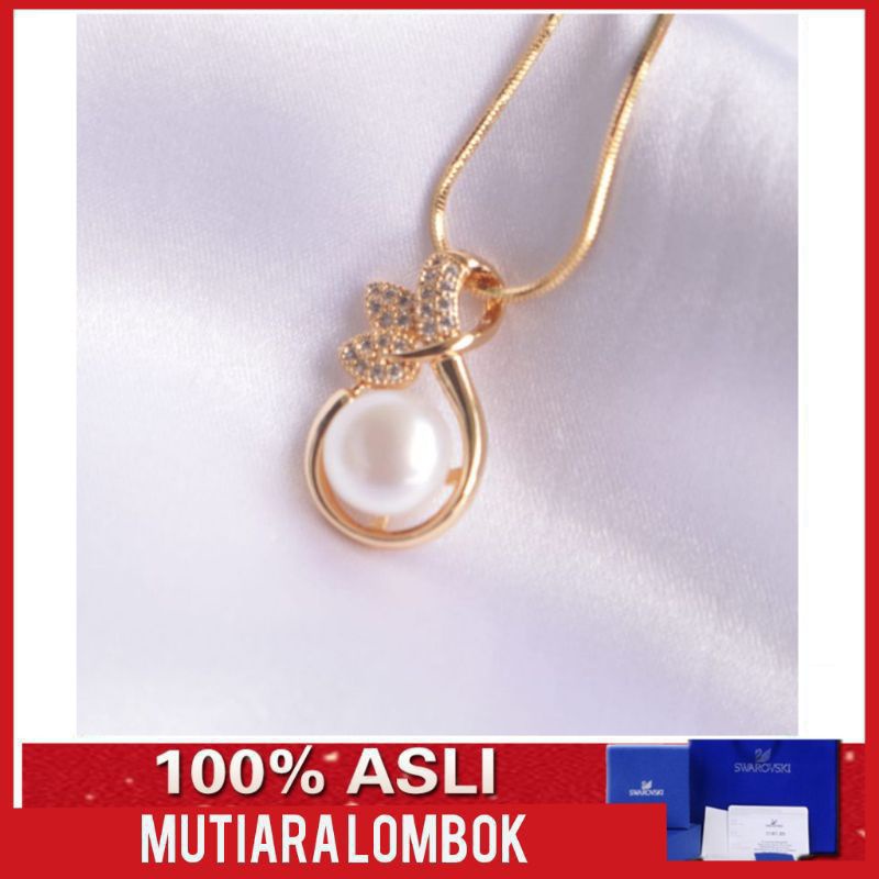 Jual kalung liontin mutiara air tawar super mutiara lombok asli ...
