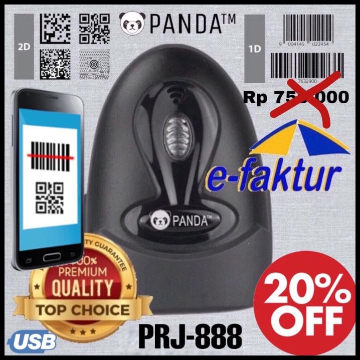 Jual Barcode Scanner E-Faktur 2D Panda Prj-830 (Qr Code-Pdf 417-Efaktur) | Shopee Indonesia