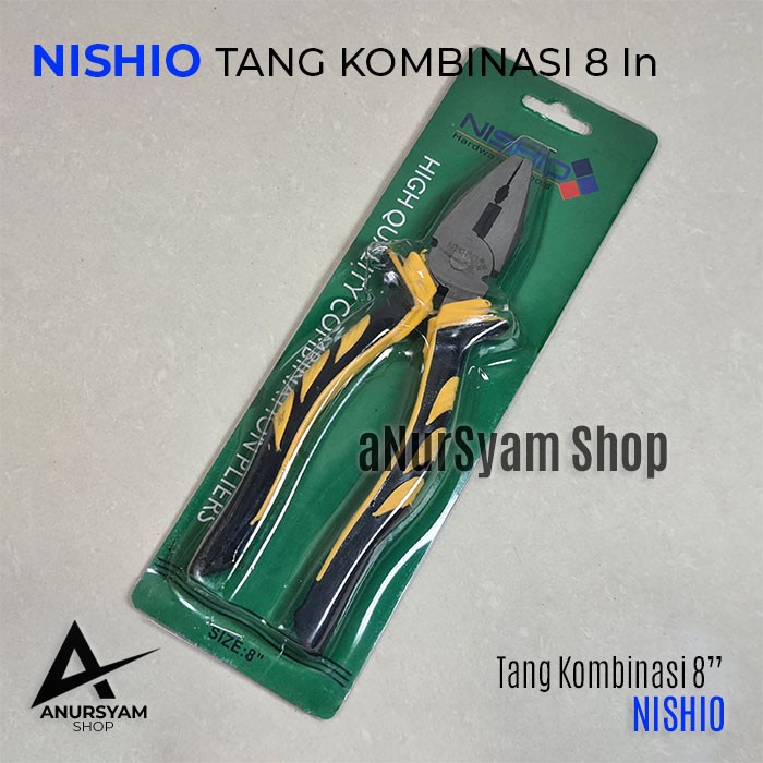 Jual Tang Kombinasi 8 inch NISHIO / Kunci Tang Kombinasi 8" NISHIO ...