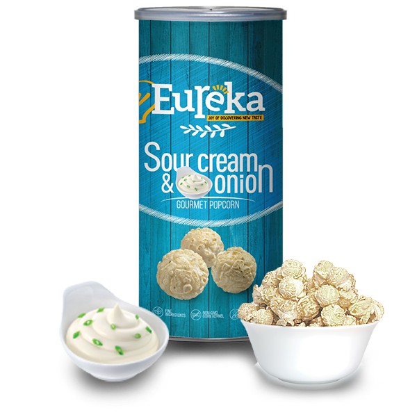 Jual SNACK EUREKA POPCORN RASA SOUR CREAM & ONION KECIL - 70GR | Shopee ...