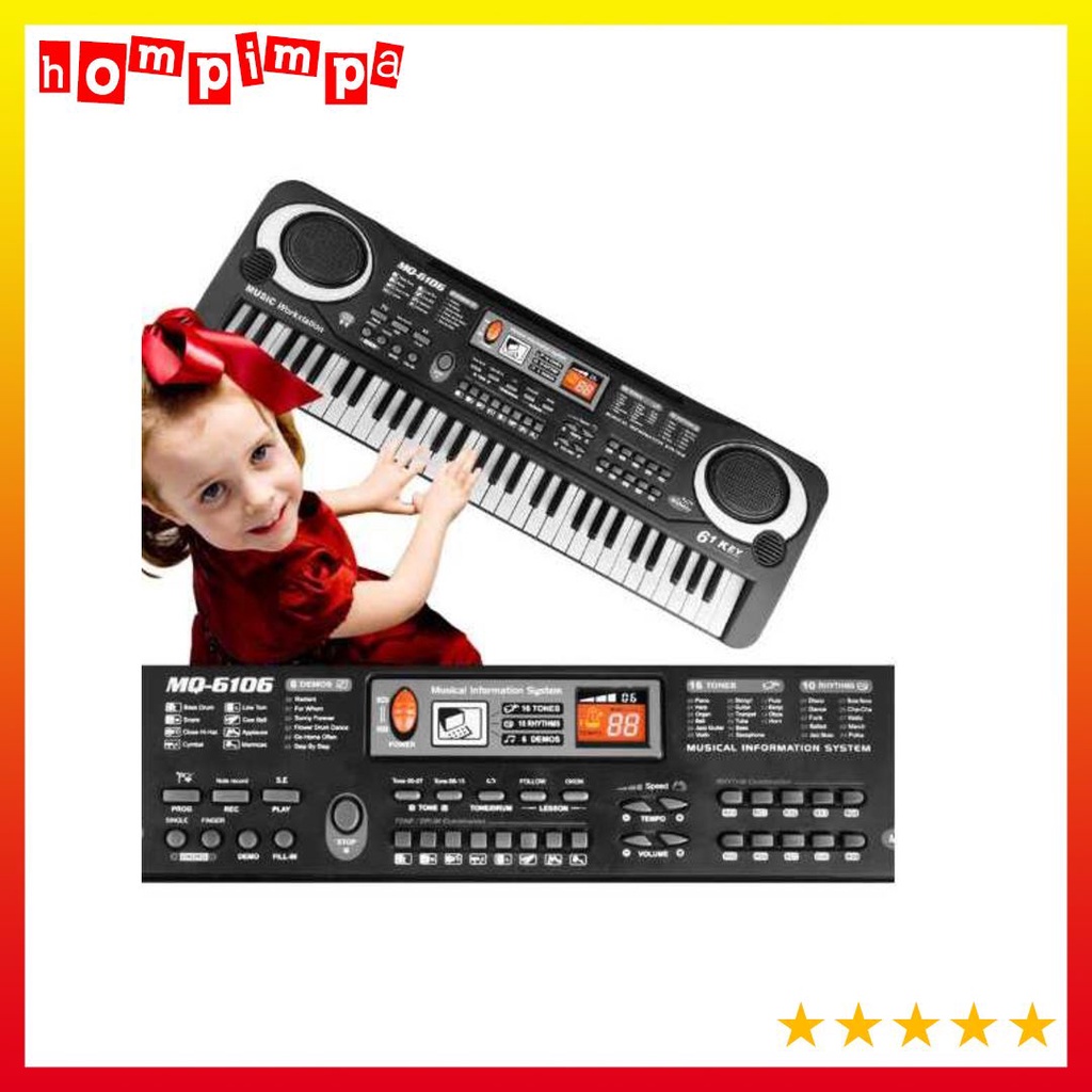 Jual alat musik keyboard mini Digital Electronic Keyboard 61 Keys ...