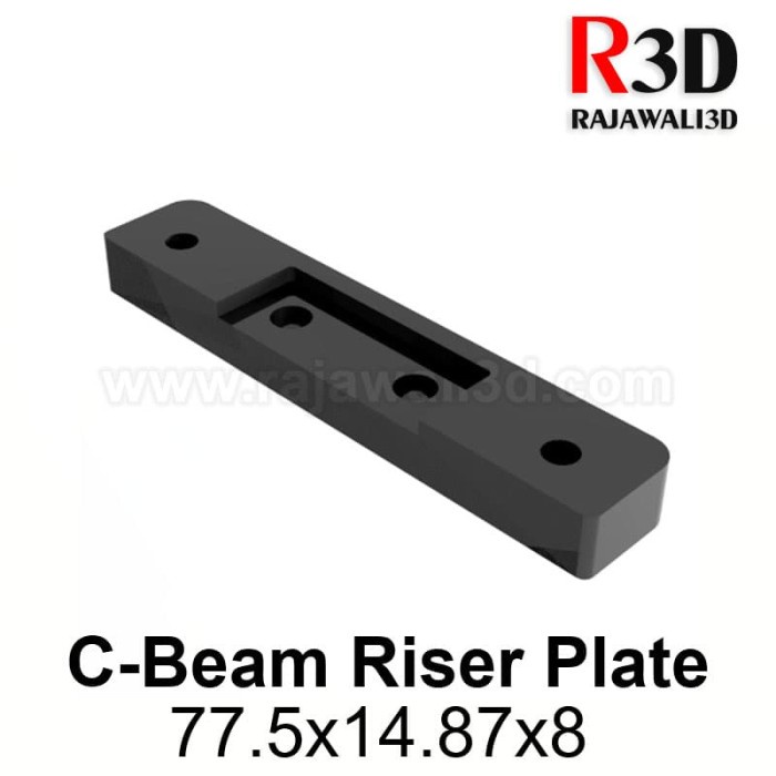 Jual Openbuilds C Beam Riser Plate For Aluminum CNC 77.5x14.87x8 ...