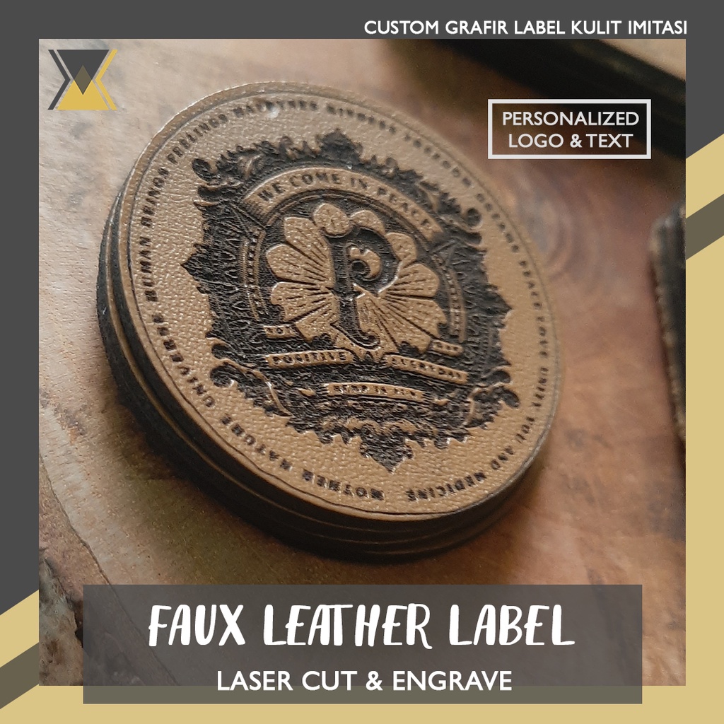 Jual Custom Grafir Label / Logo Kulit Imitasi Bisa Satuan | Shopee ...