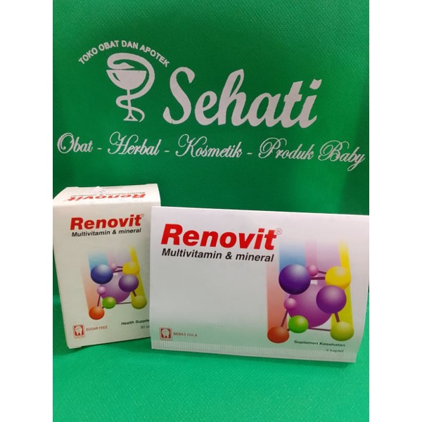 Jual RENOVIT SUPLEMEN MULTIVITAMIN LENGKAP 4 - 30 KAPLET | Shopee Indonesia
