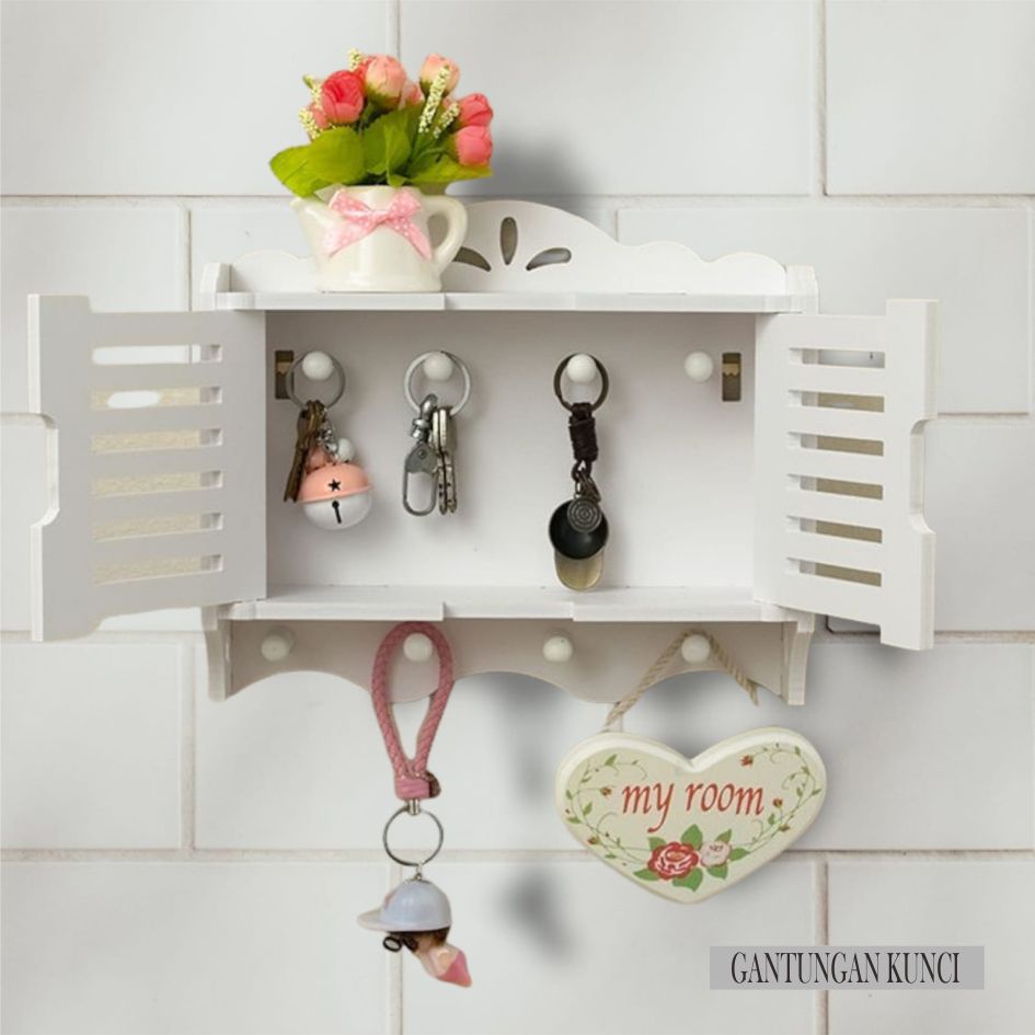 Jual Mega_1688 Rak dinding rak tempel tempat gantungan kunci MG989 ...