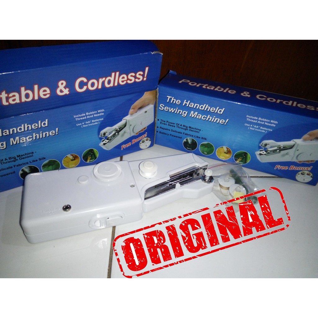 Jual Mesin Jahit Tangan Mini Portable Handy Stitch Alat Jahit Genggam ...