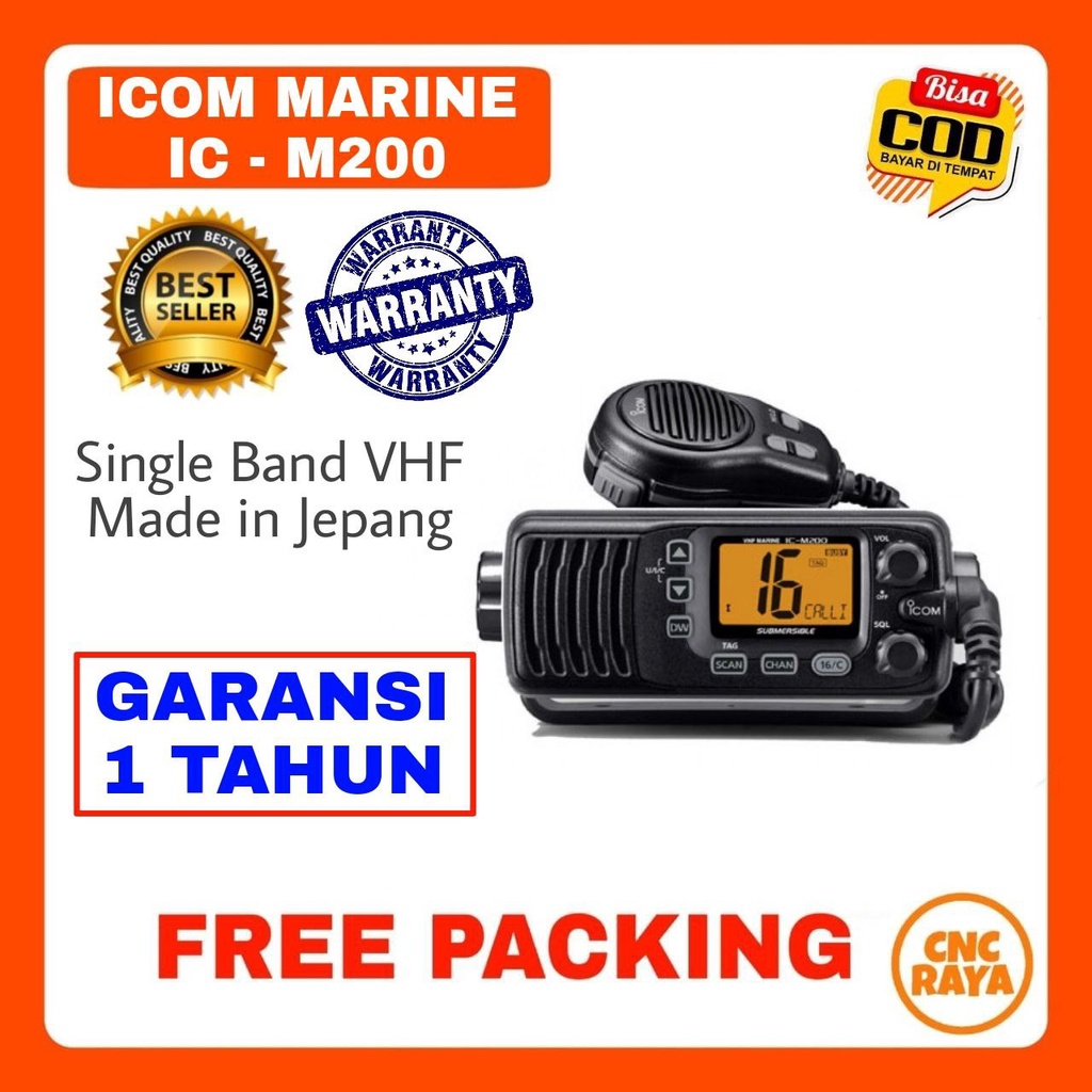 Jual RIG Icom Marine IC M200 (VHF) Garansi 1 Tahun Walkie talkie | Radio Komunikasi HT Icom ...