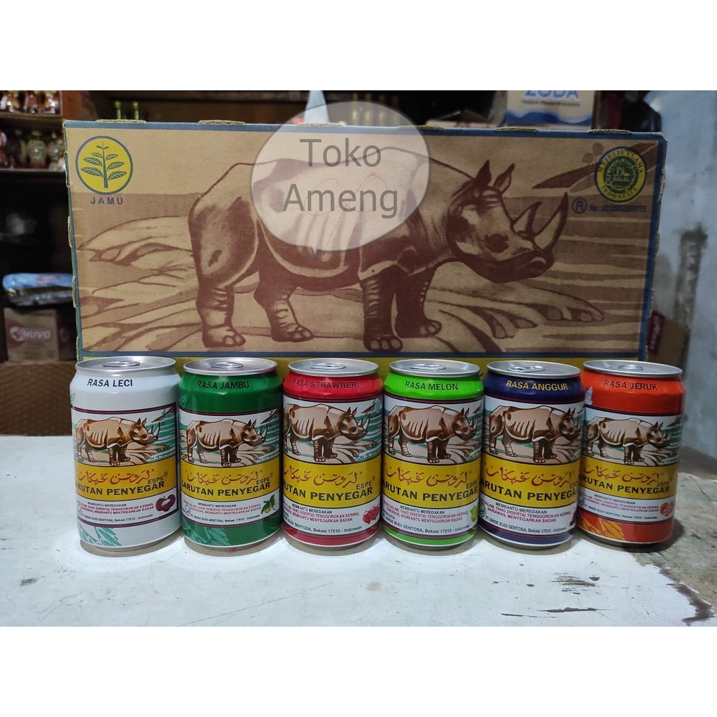 Jual Larutan Kaleng Cap Badak 320ml - 1 DUS (24 pcs) | Shopee Indonesia