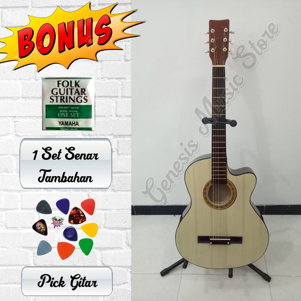 Jual Gitar Akustik Custom Yamaha Pemula Murah Kualitas Bagus Senar ...