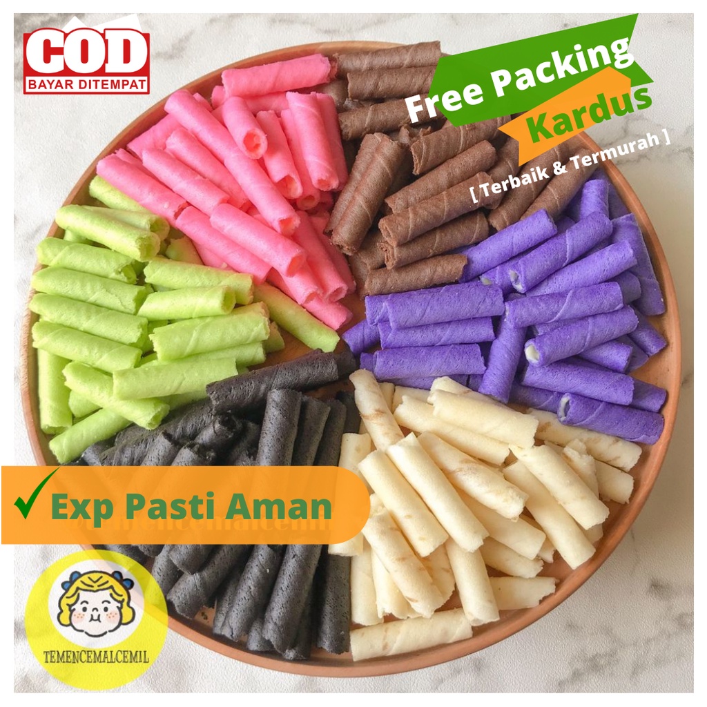 Jual Wafer stik mini snack kiloan 125 gram jajanan camilan murah ...