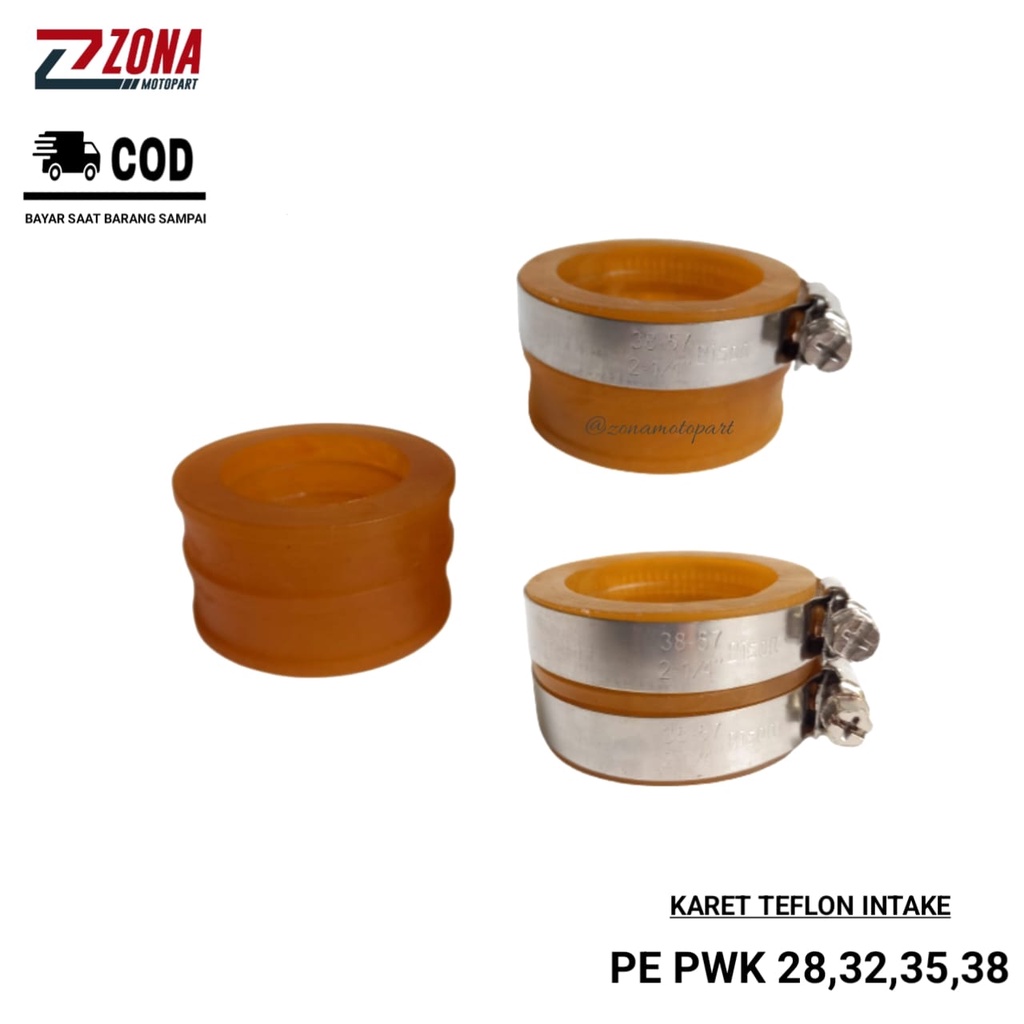 Jual Karet Manipol Karet Intake Karet Teflon Manifold Sambungan Manifold Karbu Pe Pwk 28 30 32 ...