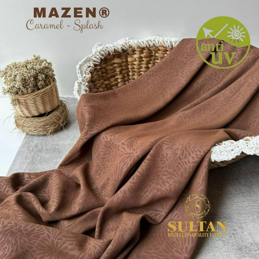 Jual Kain Abaya Sultan Mazen Anti Uv Emboss Splash | Shopee Indonesia