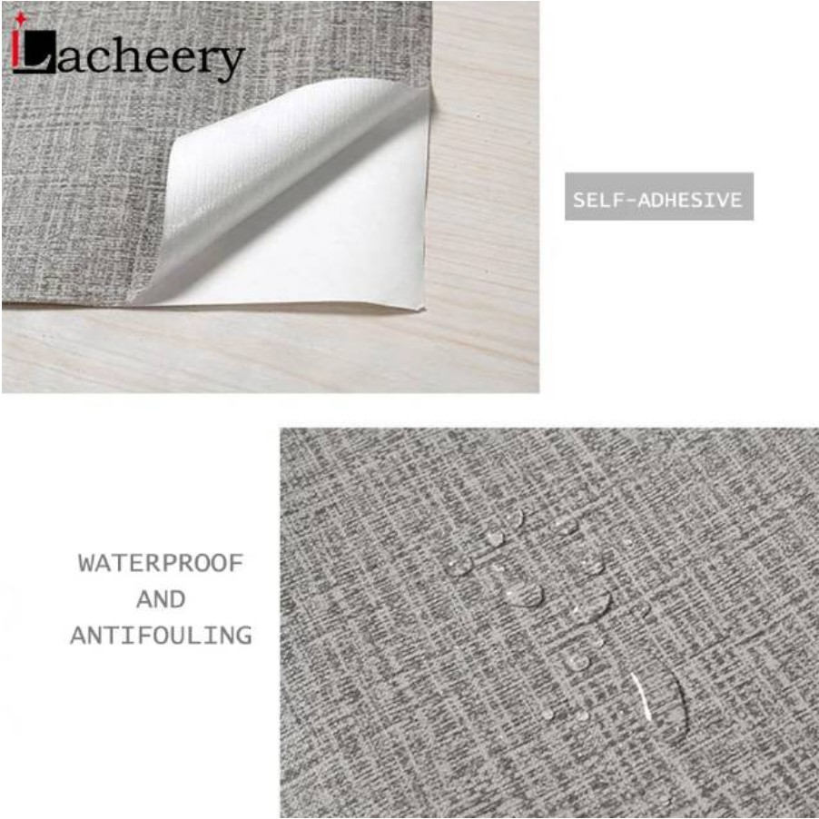 Jual WALLPAPER DINDING Polos grey tekstur kanvas ukuran 45cm x 10 M ...