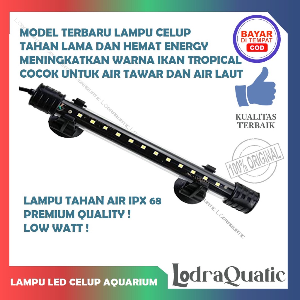 Jual LAMPU LED CELUP AQUARIUM AQUASCAPE T4 UKURAN 20-60CM FREE PACKING ...