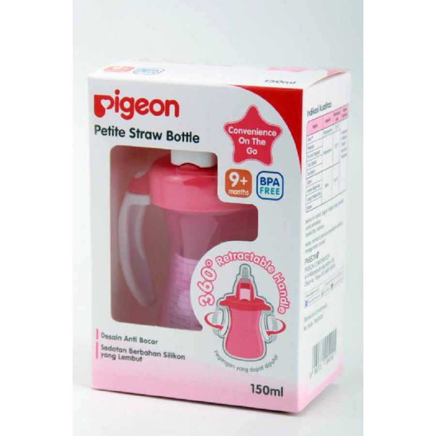 Jual Pigeon Petite Straw Bottle 9M+ 150ml | Shopee Indonesia