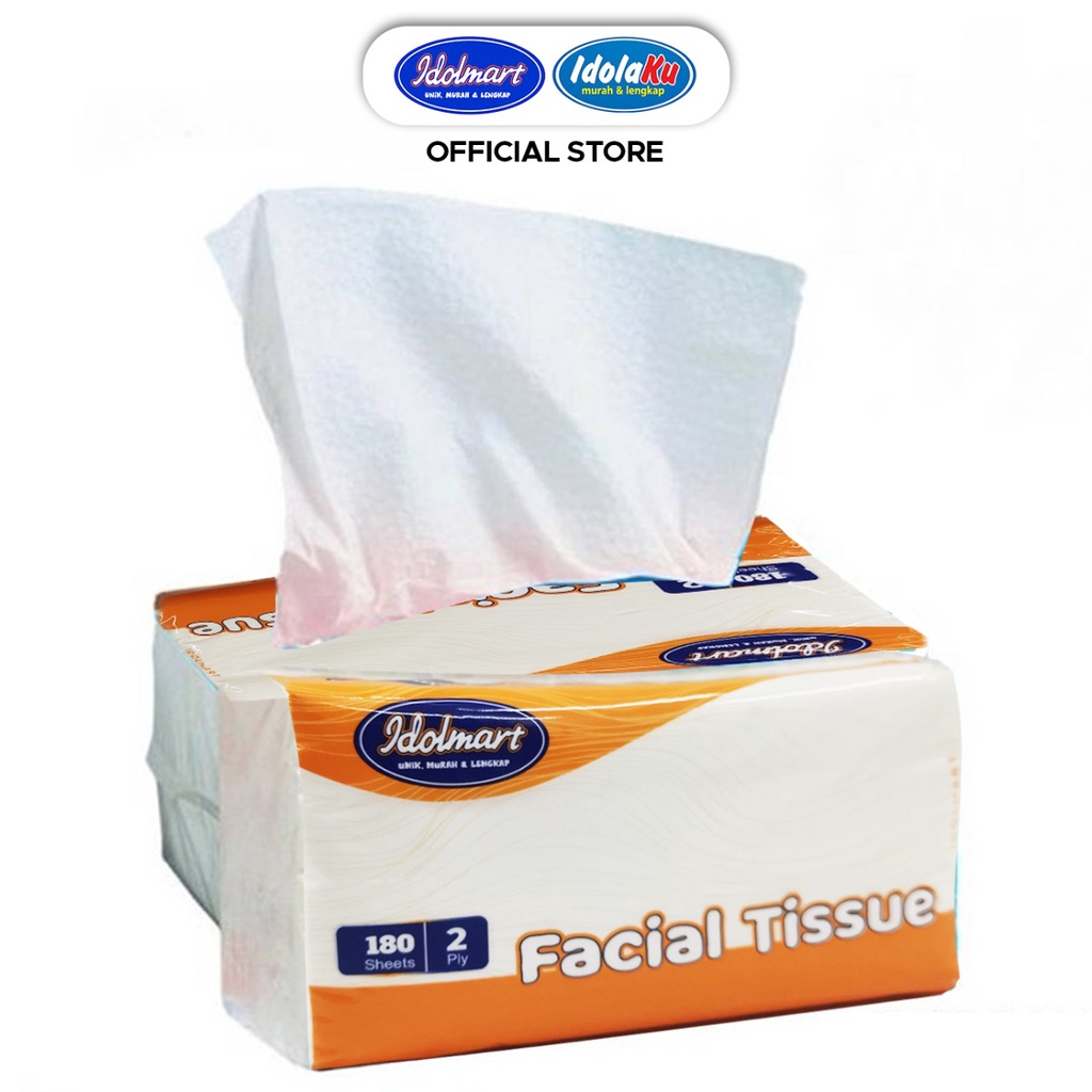 Jual IDOLMART Facial Tissue 180 Sheets 2 ply Tisu wajah isi 180 lembar ...