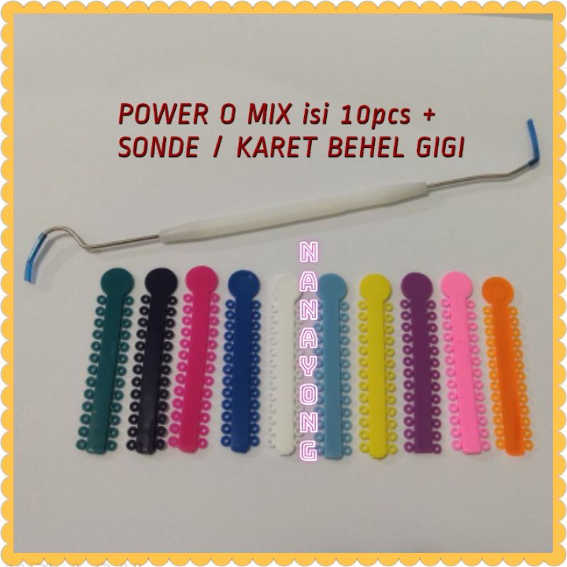 Jual POWER O MIX + SONDE / KARET BEHEL GIGI | Shopee Indonesia