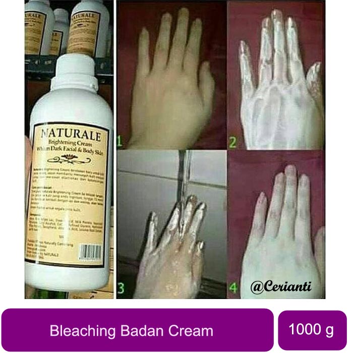 Jual NATURALE BLEACHING CREAM 1000GR - BLEACHING BADAN NATURALE 1000GR ...