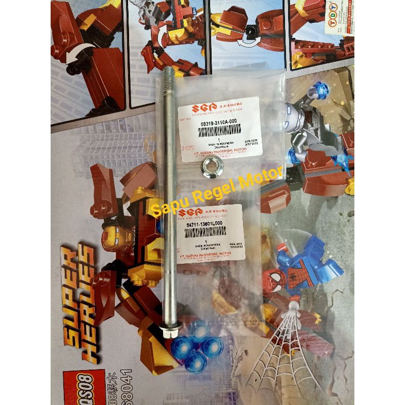 Jual mur dan as roda depan satria 2 tak hiu lumba rc shogun 110 tornado ...