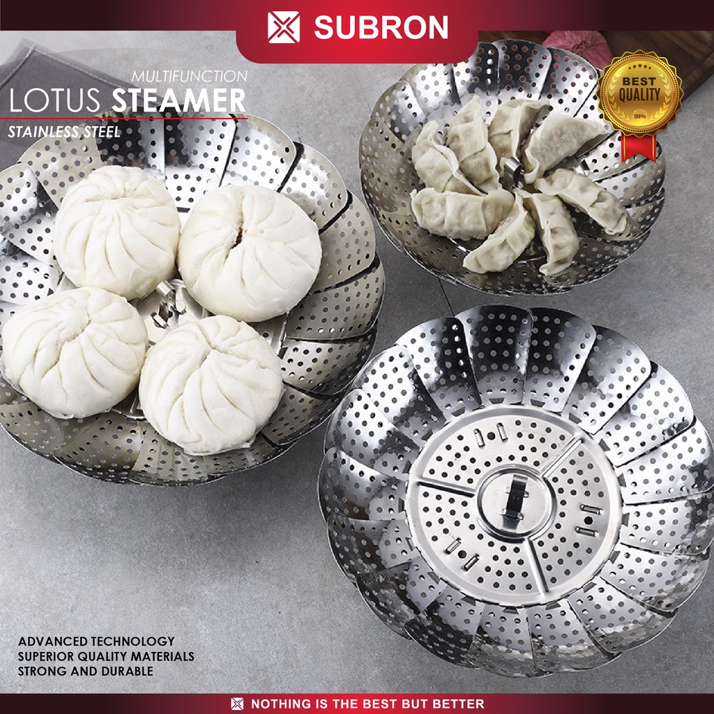Jual SUBRON Alas Kukus Lipat Steamer Lotus Kukusan Teratai Multifungsi ...