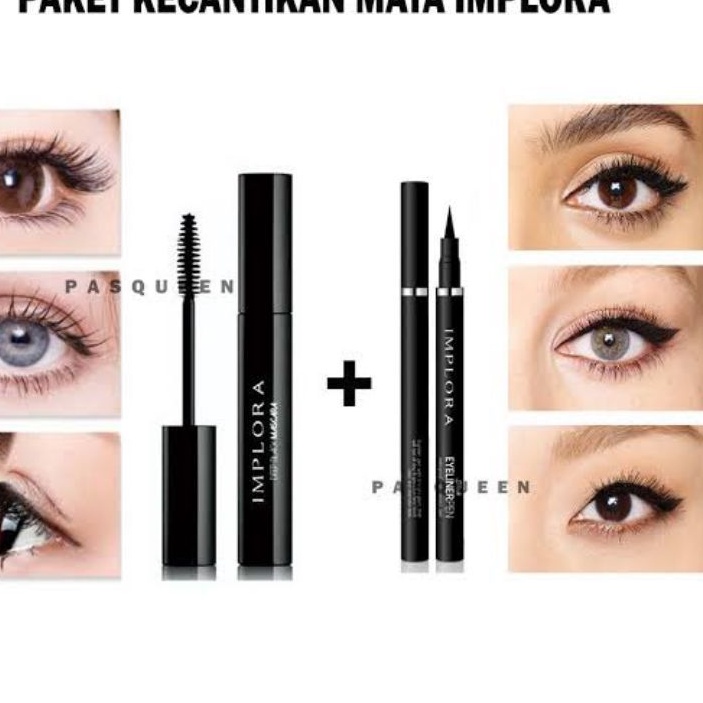 Jual IMPLORA EYLINER/MASCARA SPIDOL WATERPROOF ORIGINAL// TAHAN AIR ...