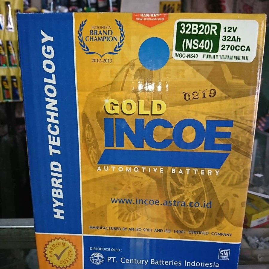 Jual Aki INCOE NS40 32ah mobil avanza xenia zebra apv t120ss karbu ...