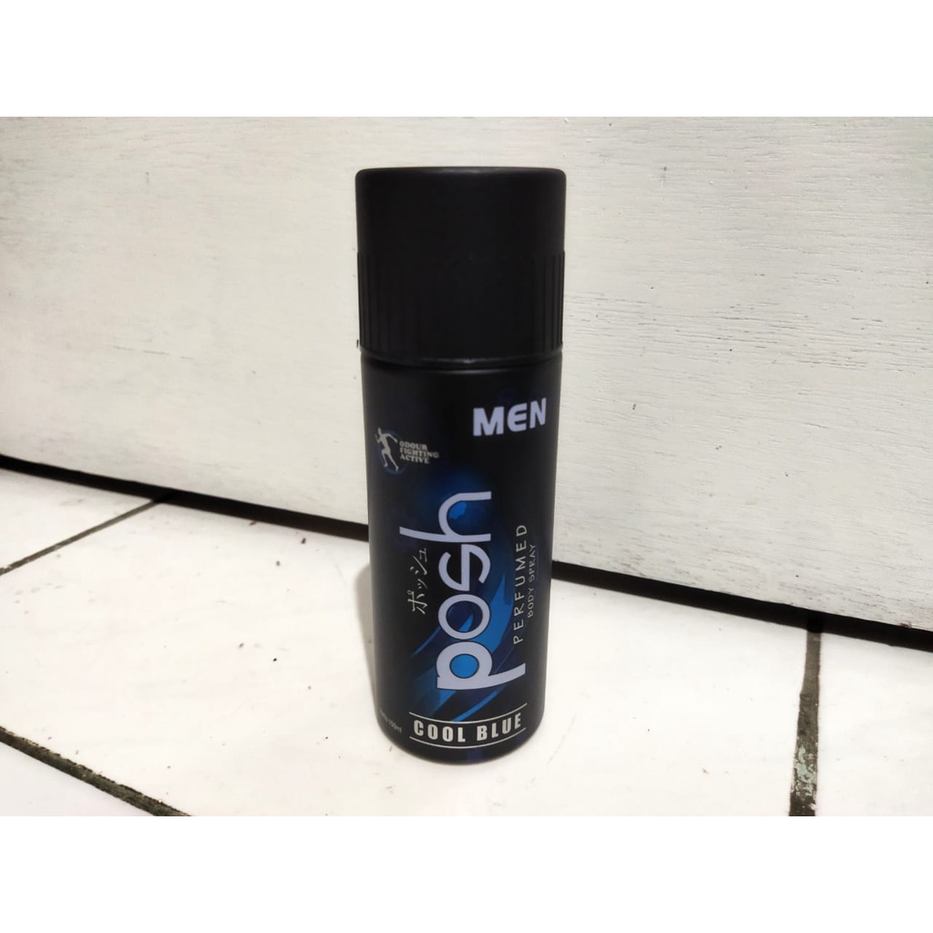 Jual POSH Men Body Spray Cologne Cool Blue Botol 150ML | Shopee Indonesia