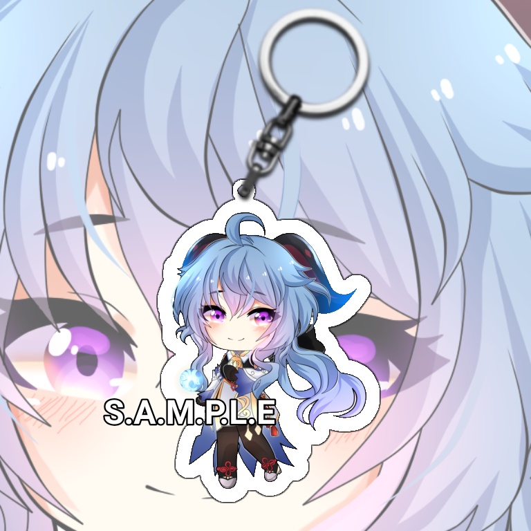 Jual Gantungan Kunci Anime Game Genshin Impact Ganyu - Keychain Genshin ...