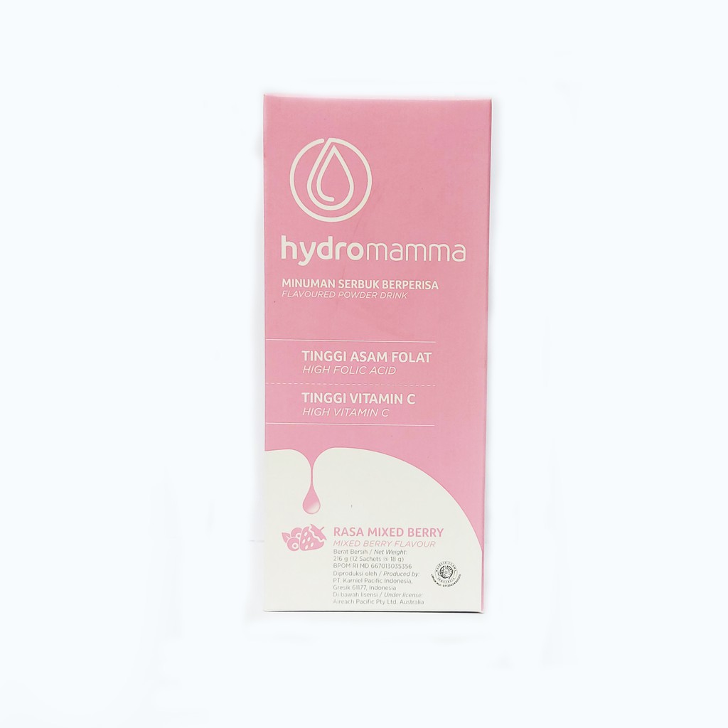 Jual 1 BOX Hydromamma MIXED BERRY Folic Acid VIT C Hydromama Hydro ...