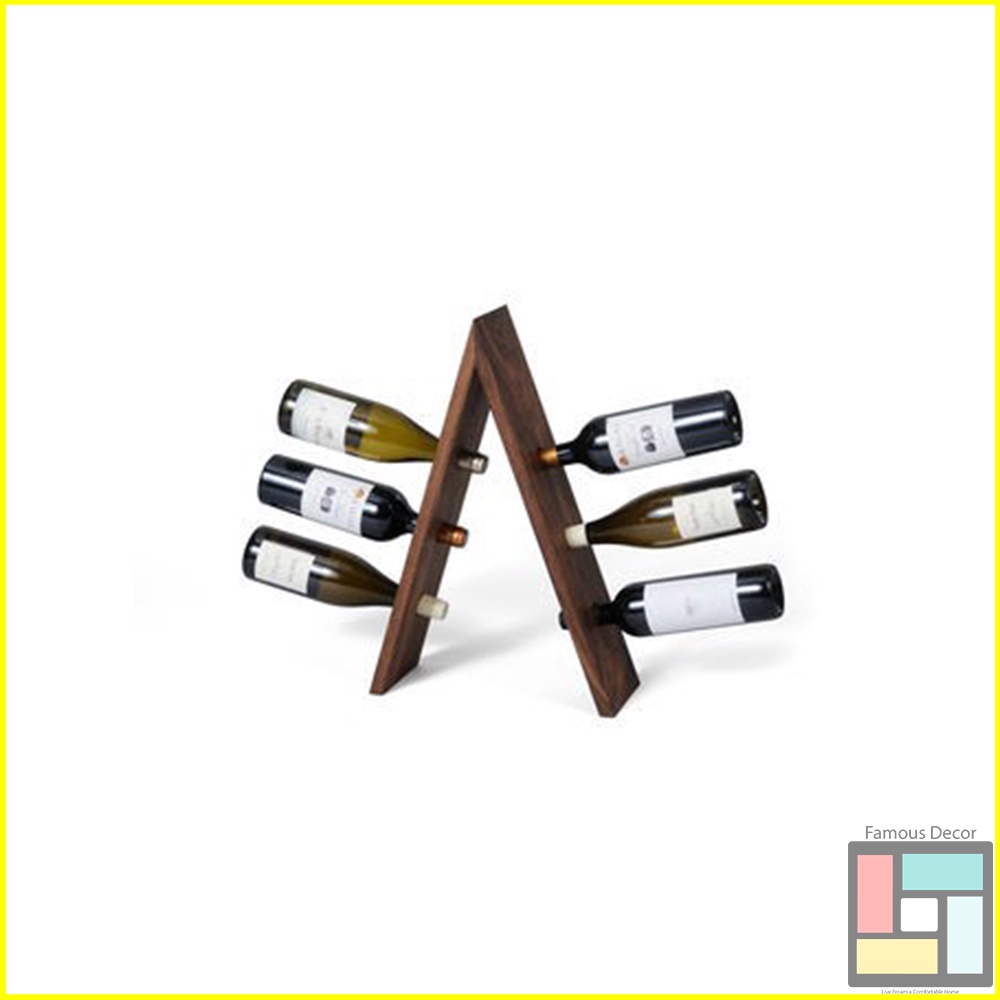 Jual Rak Botol Minuman Wine Hiasan Bar Caffe Rak Kayu Minimalis ...