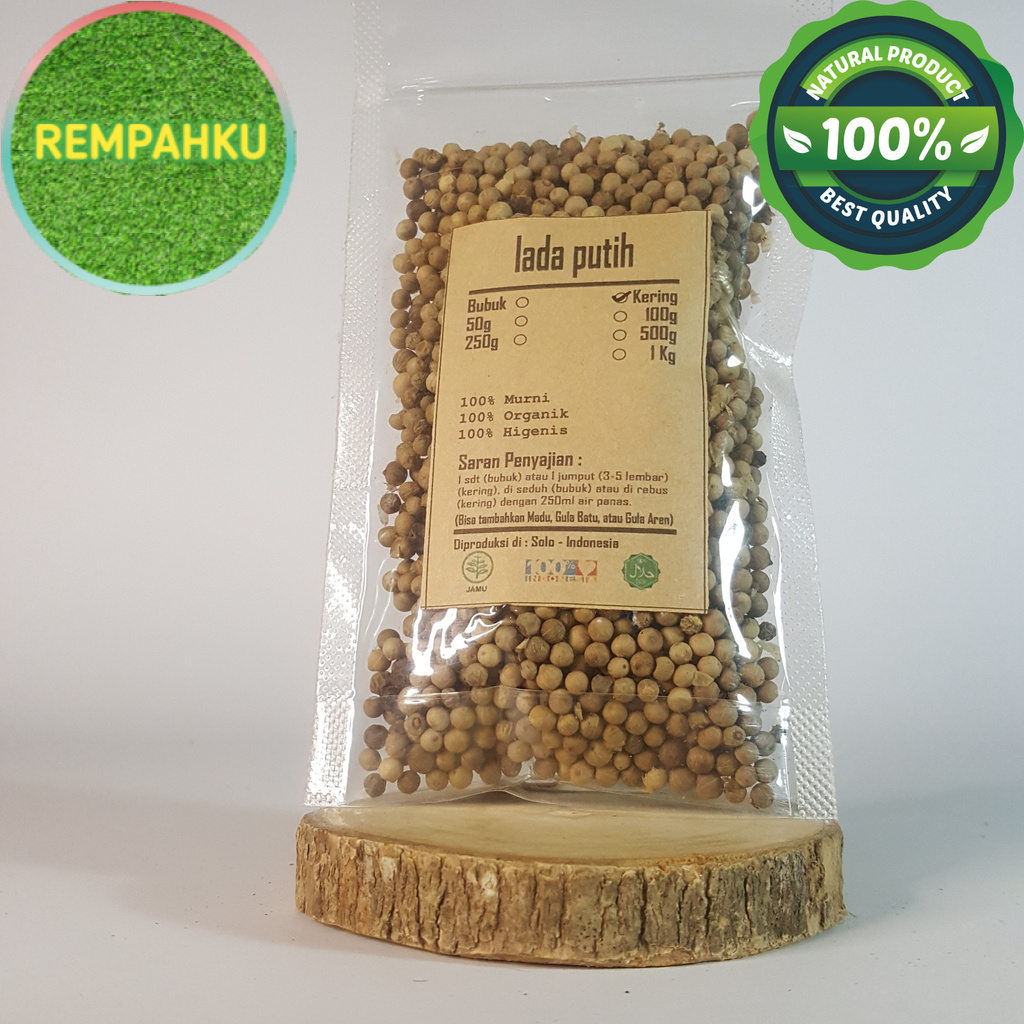 Jual LADA PUTIH MERICA MERICO KERING 1 KG - Piper Albi Linn - MURNI ...