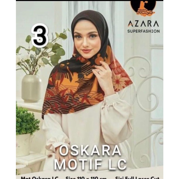 Jual Jilbab Azara Ori motif Oscara Laser Cut - 3 / Hijab Murah / Hijab ...