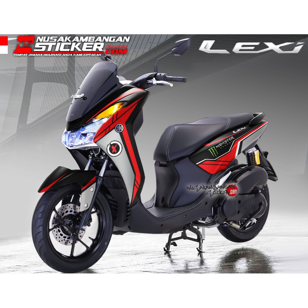 Jual Stiker LEXI Livery Motogp Merah Hitam | Shopee Indonesia