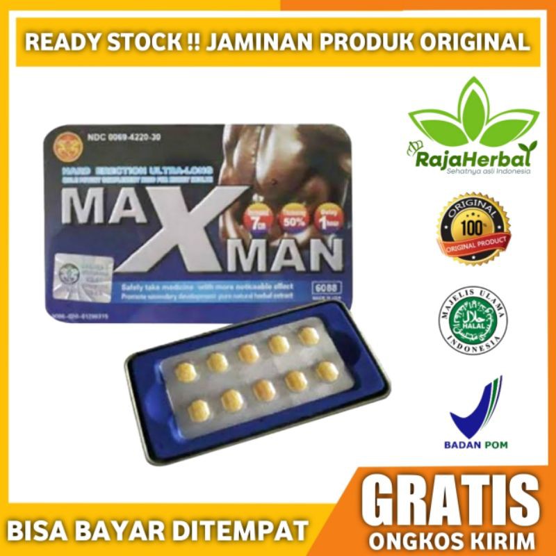 Jual MAXMAN PILLS ORIGINAL USA 100% ASLI OBAT PENAMBAH STAMINA PRIA - OBAT KUAT MAXMAN | Shopee ...