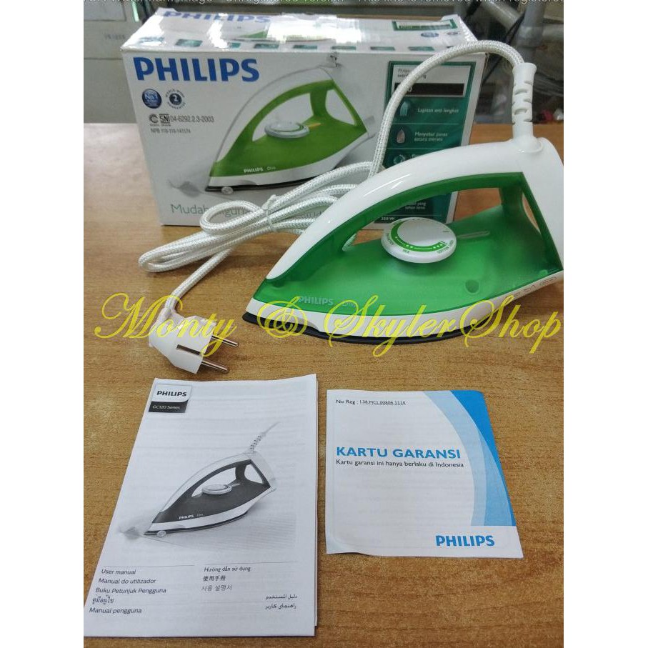 Jual Setrika Philips GC122 Philips Dry Iron GC122 GC122 Strika Philips Diva - Hijau, Tanpa ...