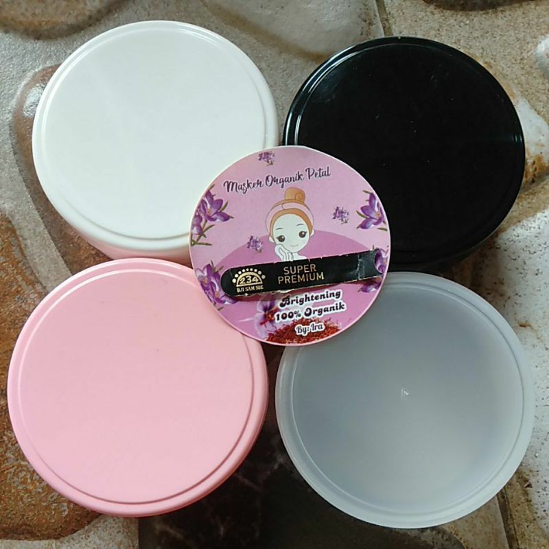 Jual POT LULUR + STICKER kemasan masker design sticker bebas | Shopee ...