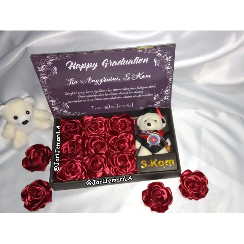 Jual bunga box, flower in box, bunga wisuda, kado wisuda, buket bunga ...